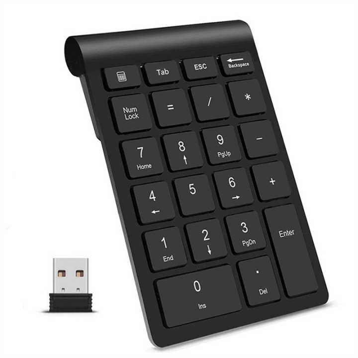 (GGBR) 22Keys Numeric Keyboard 2.4G Wireless Mini Portable Ergonomic ...