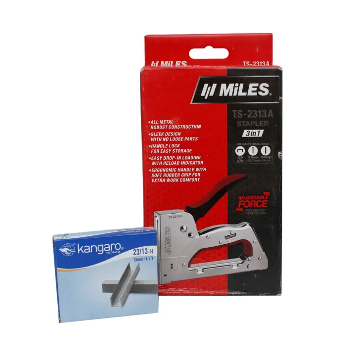 Kangaro Miles Stapler TS-2313A Gun Tacker 1 Pcs Pack | Daraz.com.np