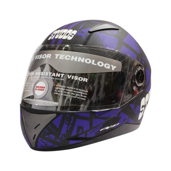 Blue/Black Studds Shifter Full Face Double Visor Helmet | Daraz.com.np