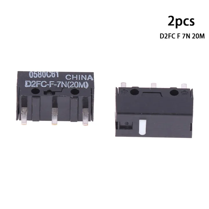 2Pcs Mouse Micro Switch D2FC-F-7N 10M 20M of D2FC-F-K(50M) -RZ D2F D2F-01 D2F-01F D2F-L D2F-01L ...