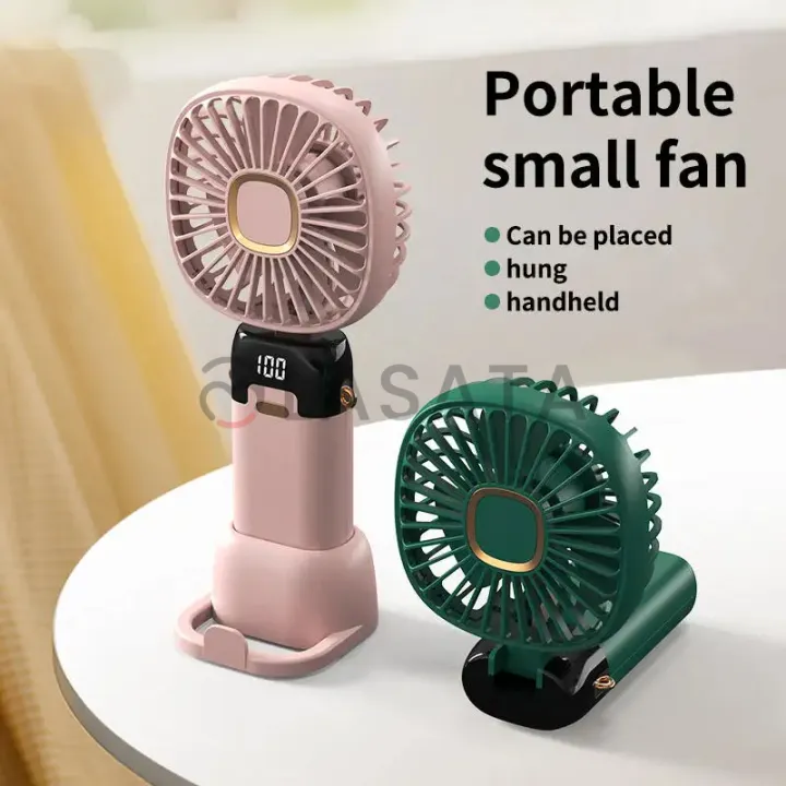 USB Rechargeable Fan, Foldable Design up to 90° Adjustable, 5 Step ...