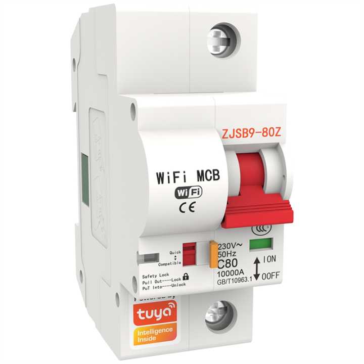 1 Piece Smart Circuit Breaker Tuya Smart Circuit Breake 80A WiFi Smart ...