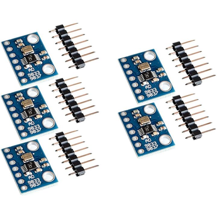 5Pcs AD9833 Programmable Microprocessors Serial Interface Sine Square Wave DDS, Signal Generator ...