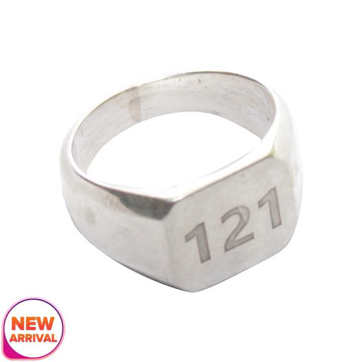 99% Silver Nameplate Unisex Ring | Daraz.com.np