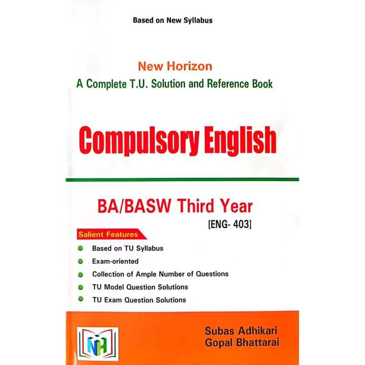 New Horizon''s Compulsory English Solution For BA 3rd YearBA/BASW Third ...