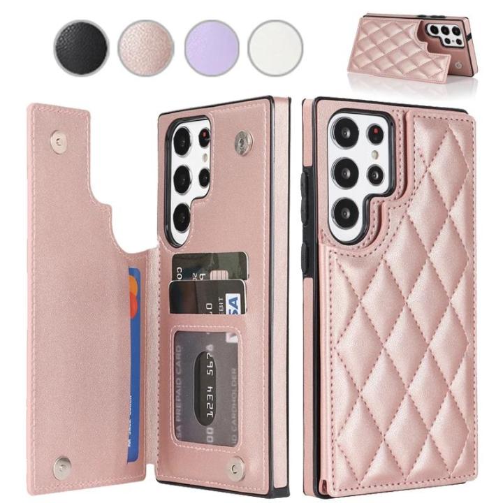 Wallet Small Fragrance Card Slot Flip Leather Case For Samsung Galaxy ...