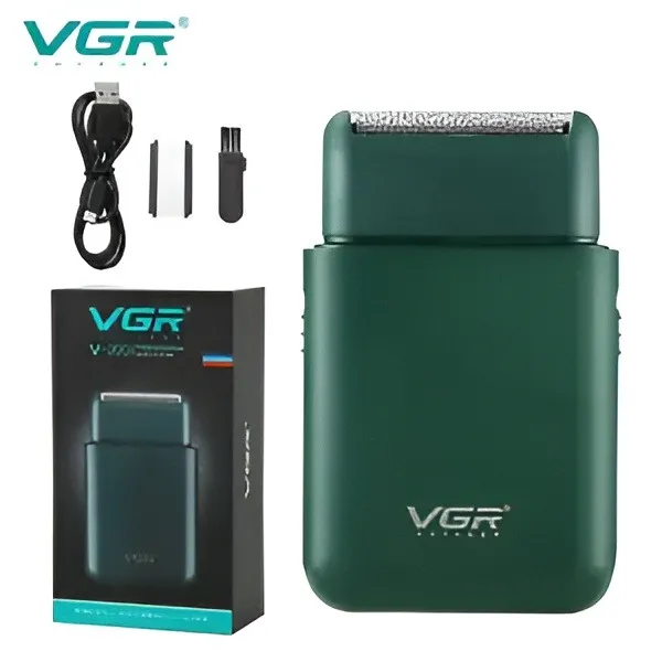 VGR V 390 Single Blade Cordless Beard Trimmer Razor Rechargeable Foil Electric Face Body Shaver ...
