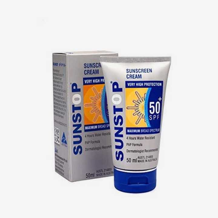 Sunstop Sunscreen Cream SPF50 plus 50 Ml Protection against Uva And Uvb ...