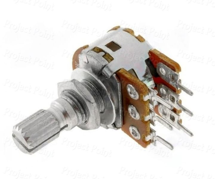 Potentiometer 6-Pin Volume Dual Double Rotary 47K Linear 2 Pcs | Daraz ...