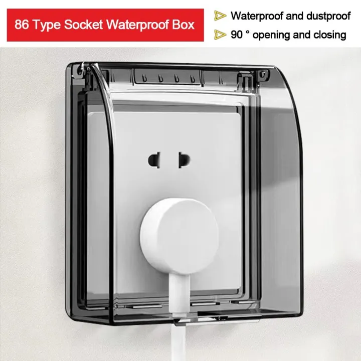 Power Outlet Supplies Wall-mounted Switch Protective Cover Self ...