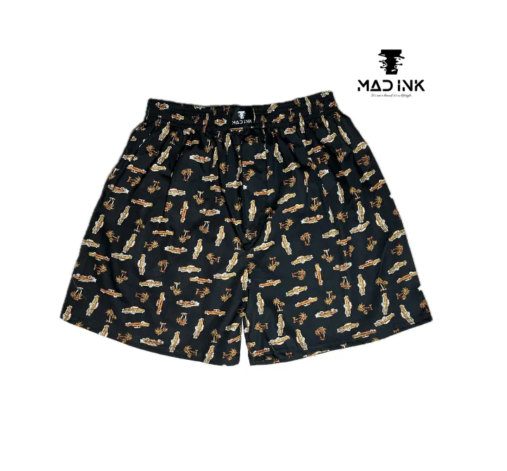 THE MAD INK - MOTORCARS PRINT - PREMIUM POPLIN COTTON BOXERS | Daraz.com.np