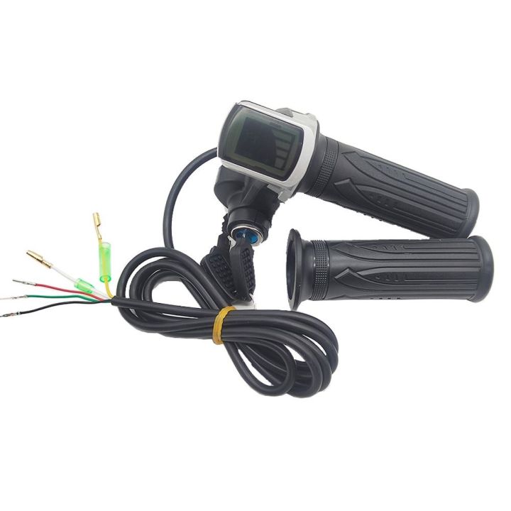 Gas 36V 48V Electric Bike Throttle LCD Display Key Lock Scooter ...