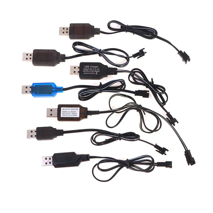 3.6-9.6V 250mA NiMh/NiCd Battery USB Charger Cable SM 2P Forward Plug BYJ | Daraz.com.np