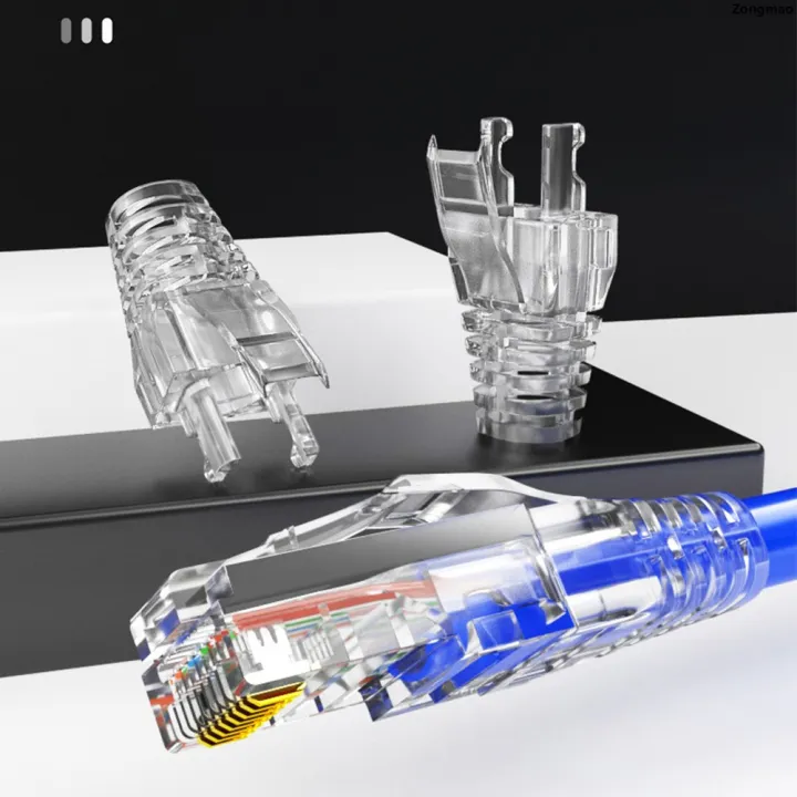 ZongmaoPortable 100Pcs/set Colorful RJ45 CAT5 CAT6 Strain Relief Boots ...