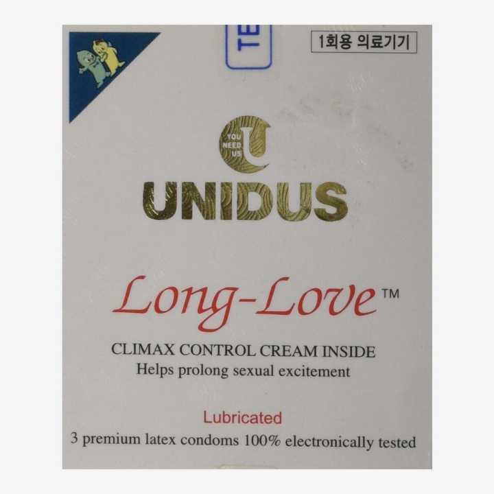 Unidus Long- Love Climax Control Condoms - 3pcs | Daraz.com.np