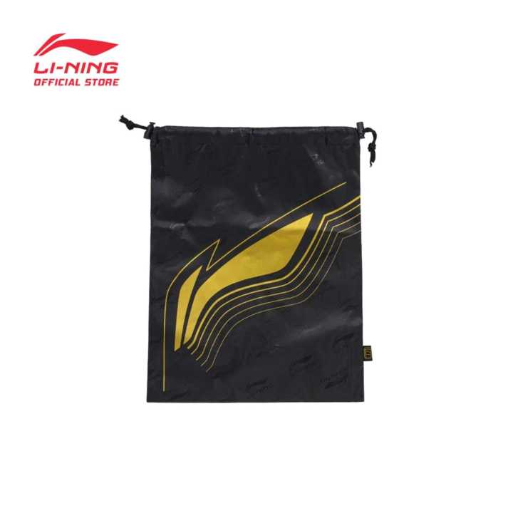Li-Ning Black Color Drawstring Shoe Bag ABLS175-1 | Daraz.com.np