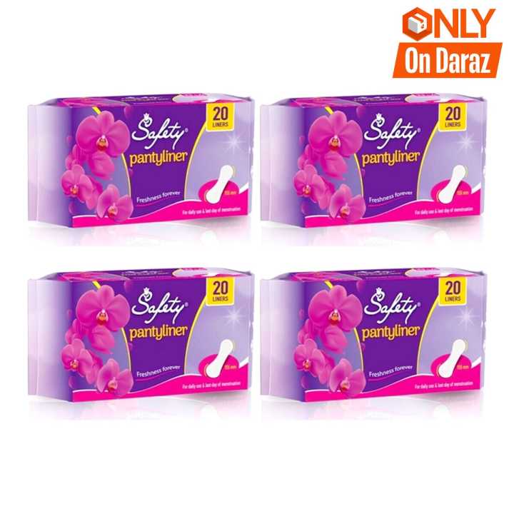Safety Pantyliner-20 Pcs pack of 4 | Daraz.com.np