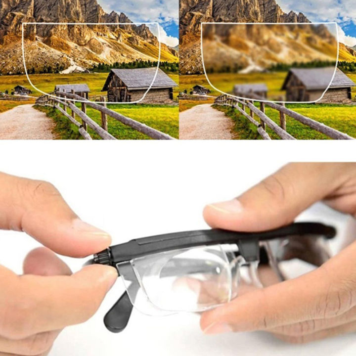Adjustable Strength Lens Eyewear Variable Focus Distance Vision Zoom ...