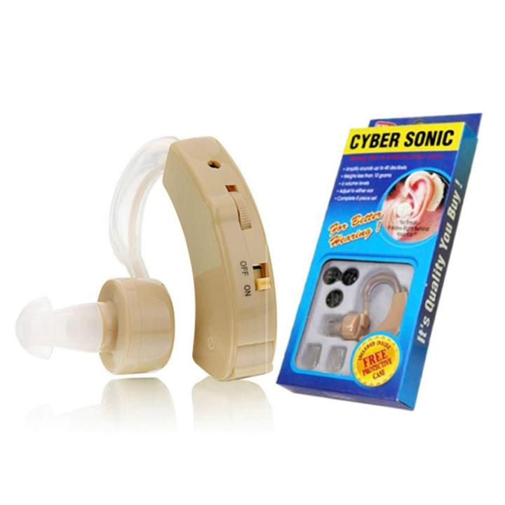 Cyber Sonic Hearing Aid Sound Voice Amplifier Magnifier Behind Ear Hard ...