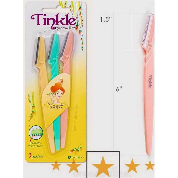Tinkle Face & Eyebrow Stainless Razors (Pack of 3) | Daraz.com.np
