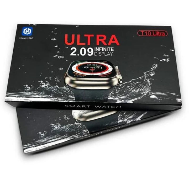T10 Ultra Smartwatch 2.09inch HD Big Screen Magnetic Wireless Charging ...
