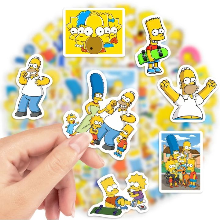 25/50pcs The Simpsons Funny Cartoon Family Comedy Stickers for Laptops ...