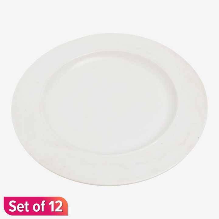 Dinner Plate 10 Inch Set Of 12 | Daraz.com.np