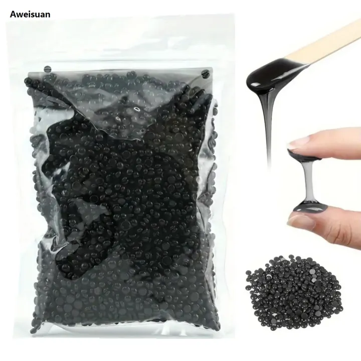 Aweisuan 300g Black Seaweed Wax Beans for Hair Removal Waxing for ...