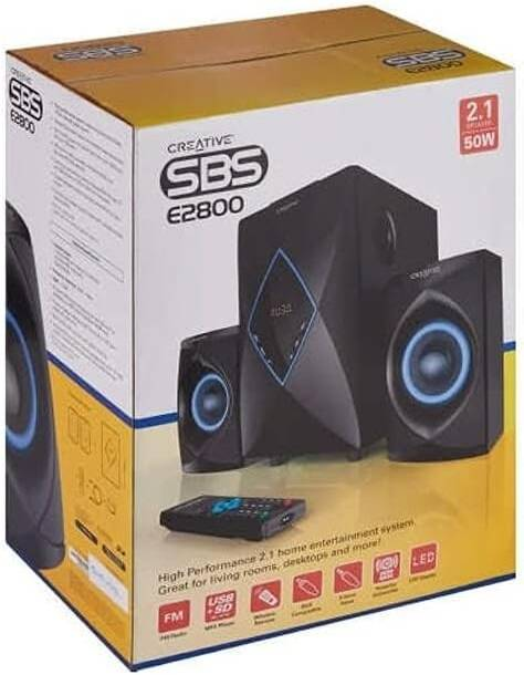 Creative SBS-E2800 2.1 High Performance Speakers System (Black) | Daraz ...