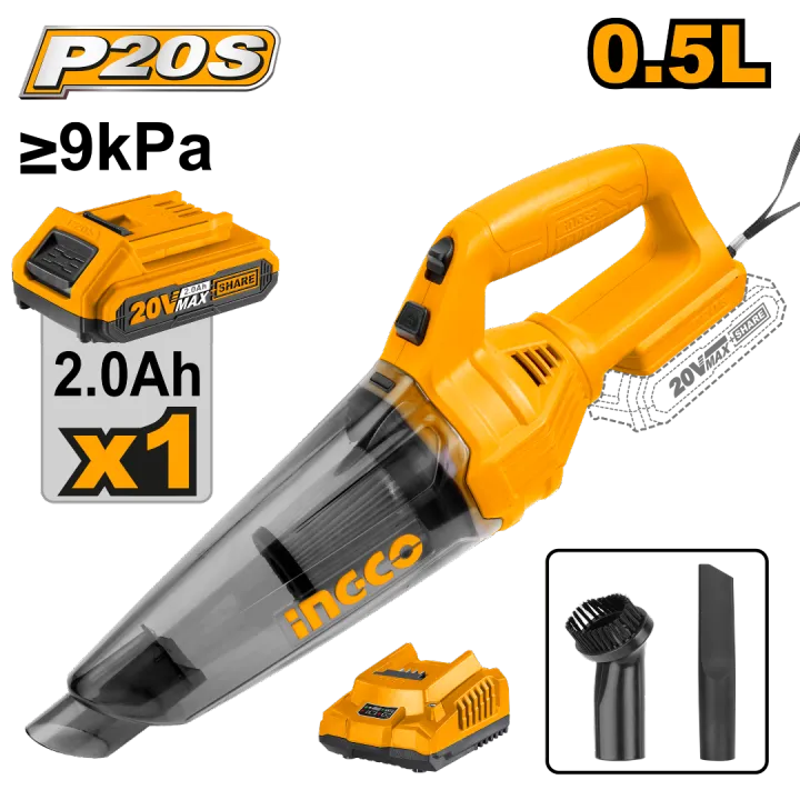 20V Lithium-Ion Vacuum Cleaner With Battery Pack Ingco Brand | Daraz.com.np