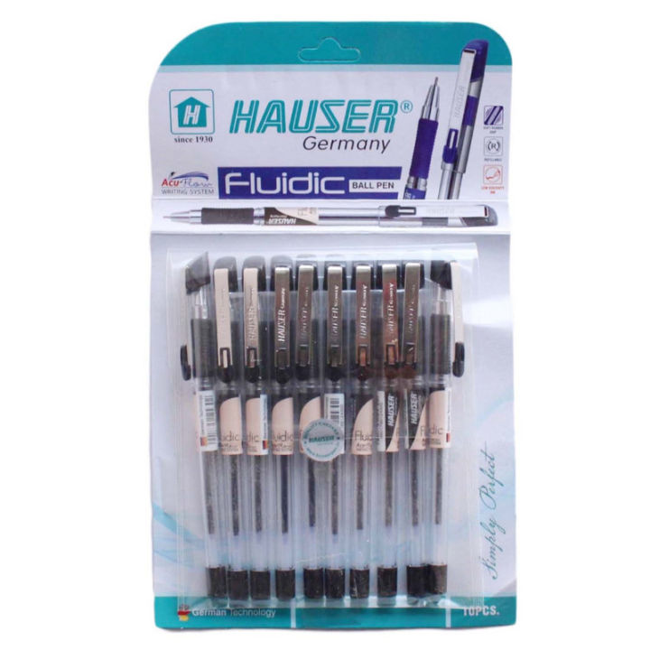 Set Of Five Hauser Germany Fluidic Ball Pen Black 10 Pcs | Daraz.com.np