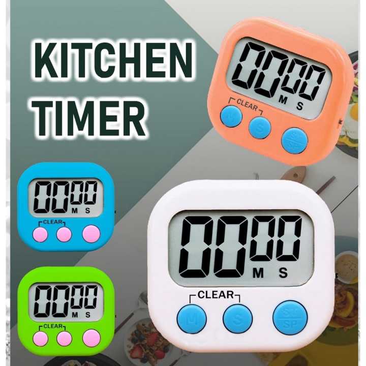 Electronic Magnetic Digital Kitchen Timer: Countdown Stopwatch with Loud Alarm | Daraz.com.np
