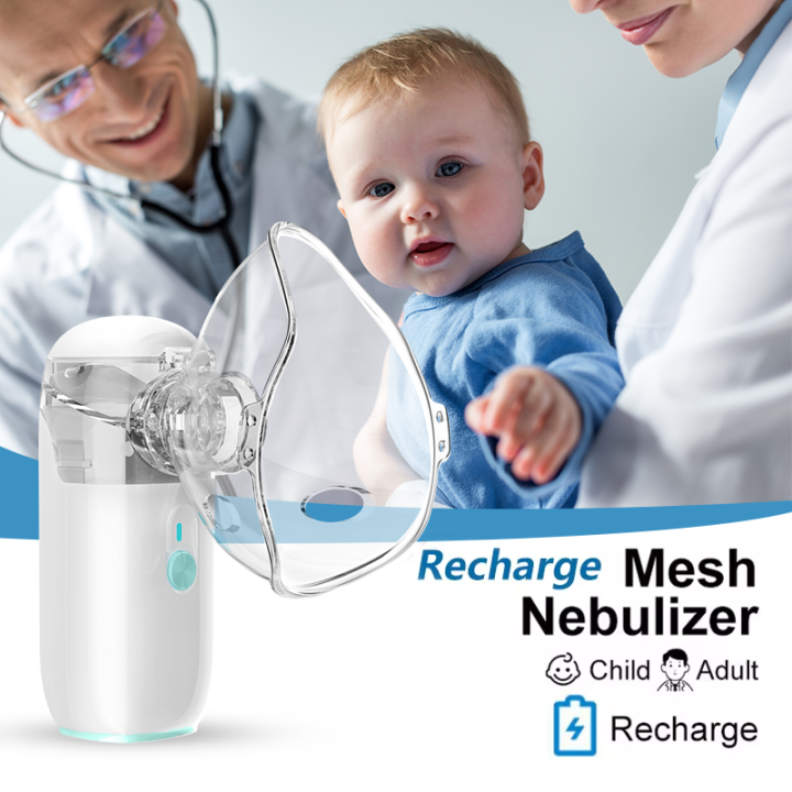 2025 New AiQUE Silent 3.7μm Nebulizer Mini Portable Medical Ultrasound ...