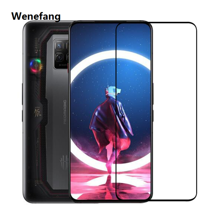 Wenefang Full Cover Glue Tempered Glass For ZTE Nubia Red Magic 8 8S 7 ...