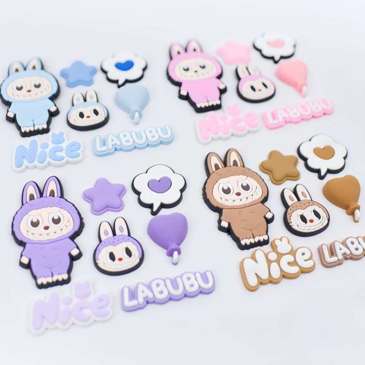 Labubu DIY Cartoon Soft Gel Creative Phone Case Water Bottle Slippers ...