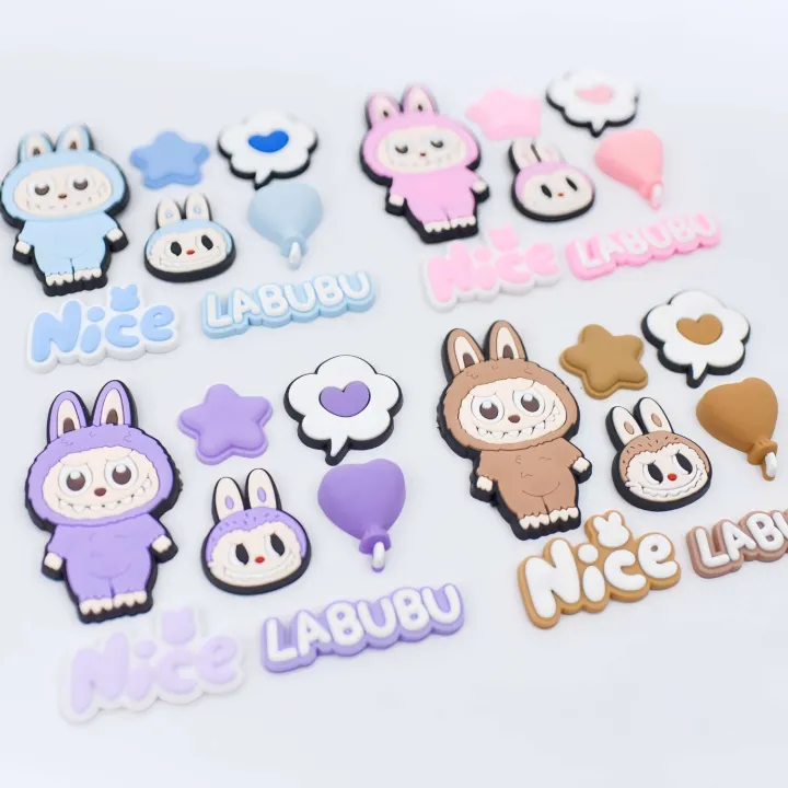 Labubu DIY Cartoon Soft Gel Creative Phone Case Water Bottle Slippers ...