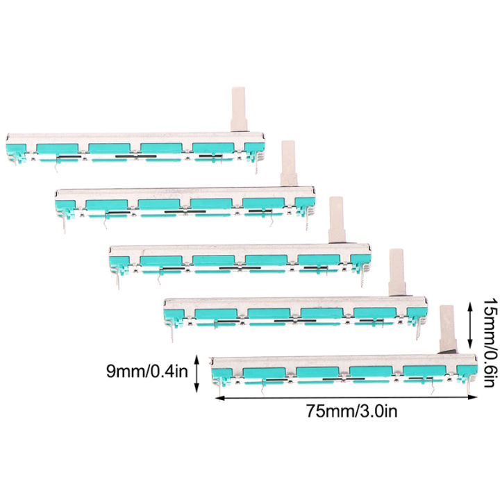 5 Pcs 75 MM Double B10K Original B10KX2 Behringer Pot Mixer Fader ...