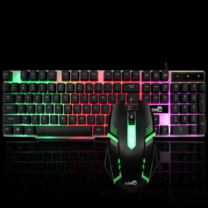 LDK.ai 832 Multimedia Key Support Waterproof & Rainbow Back-lit Gaming ...