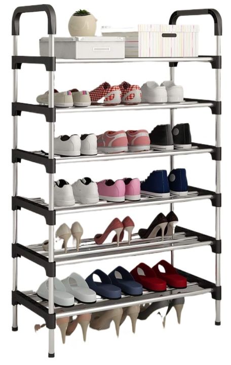 6 Layer Stainless Steel Shoe Rack | Daraz.com.np