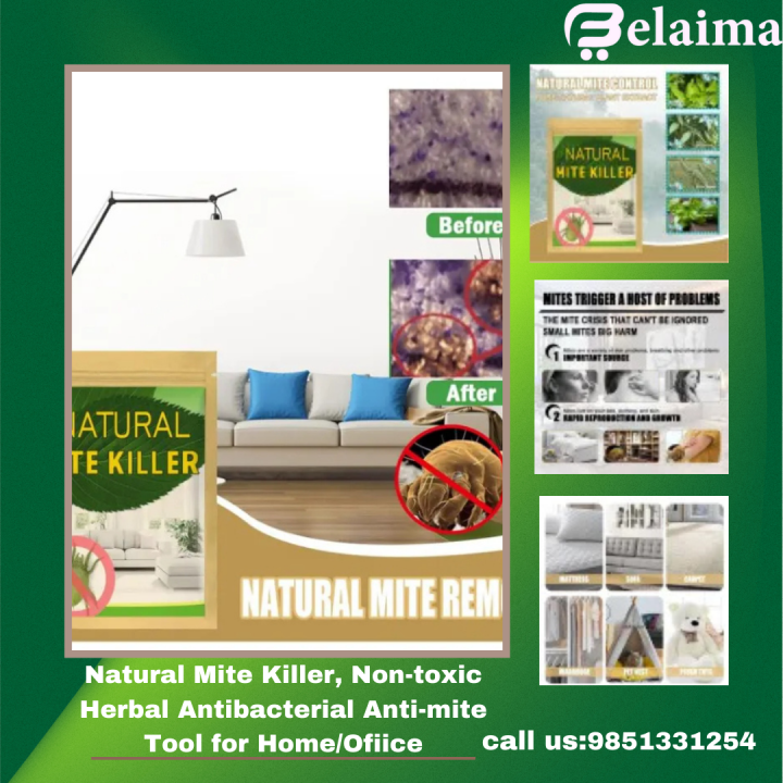 Natural Mite Killer, Non-toxic Herbal Antibacterial Anti-mite Tool for ...