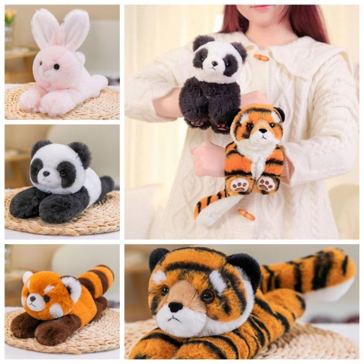 Kawaii with Clap Circle Raccoon Plush Bracelet Bunny Panda Tiger ...