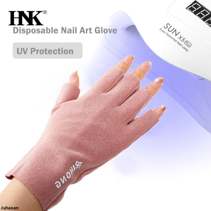 Juhaoan2pcs Anti Uv Rays Protect Gloves Nail Gloves Led Lamp Nail Uv ...