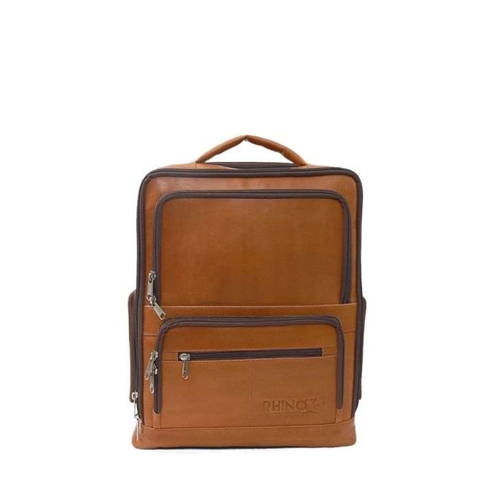 Rhino Leathers Sturdy Leather Backpack for Men | Daraz.com.np