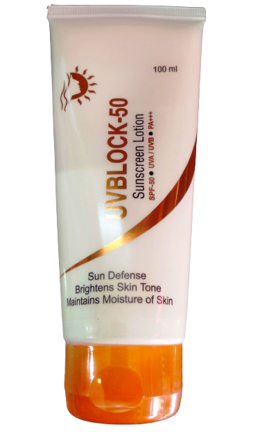 UVBLOCK-50 Sunscreen Lotion SPF 50 PA++ 100ml | Daraz.com.np