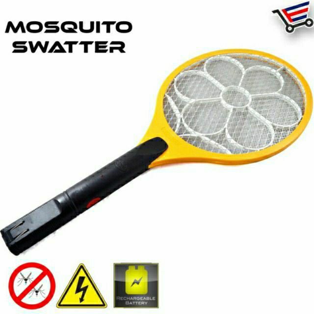 USB Rechargeable Electric Mosquito Swatter Killer Handheld Racket ...