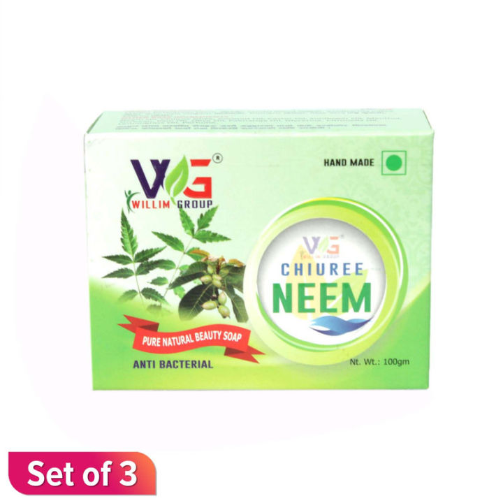 Willim Group Chiuree Neem Soap 100g Set Of 3 | Daraz.com.np