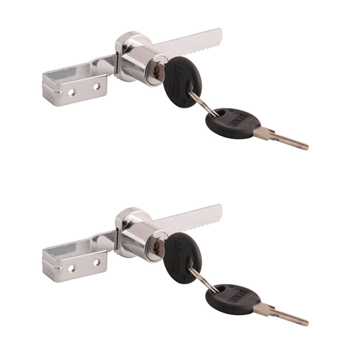 NAMUNY 2X Display Case Lock Sliding Glass Door Ratchet Lock Security ...