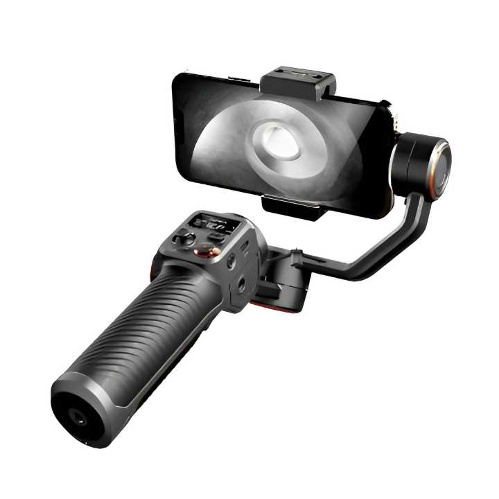 Hohem M6 Kit - 3 Axis Mobile Gimbal with OLED Display and Magnetic Fill ...