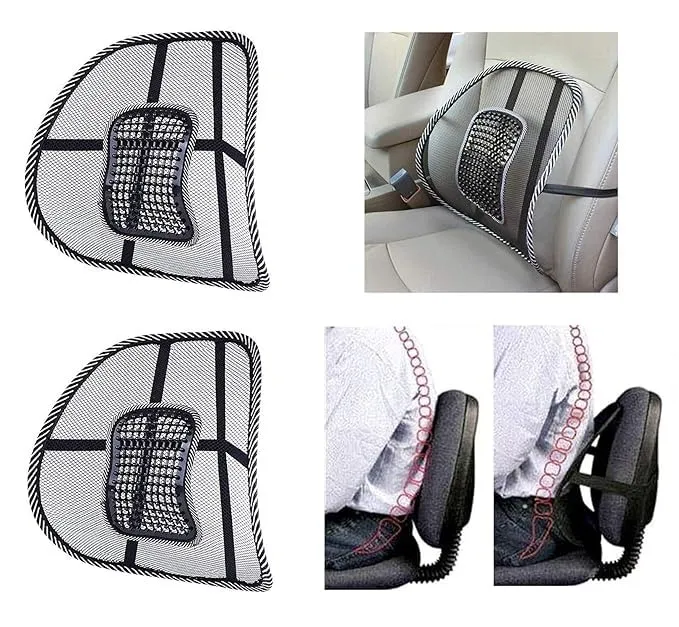 Universal Mesh Lumbar Support Cushion – Breathable Back Brace for Car ...