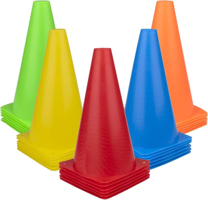 Marking Cones Football Cones 9" Set of 6 | Sturdy PU Material ...